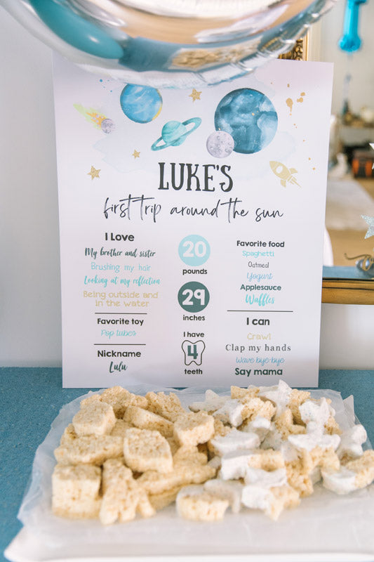 Theme Space 1st Birthday - Design My Party Studio