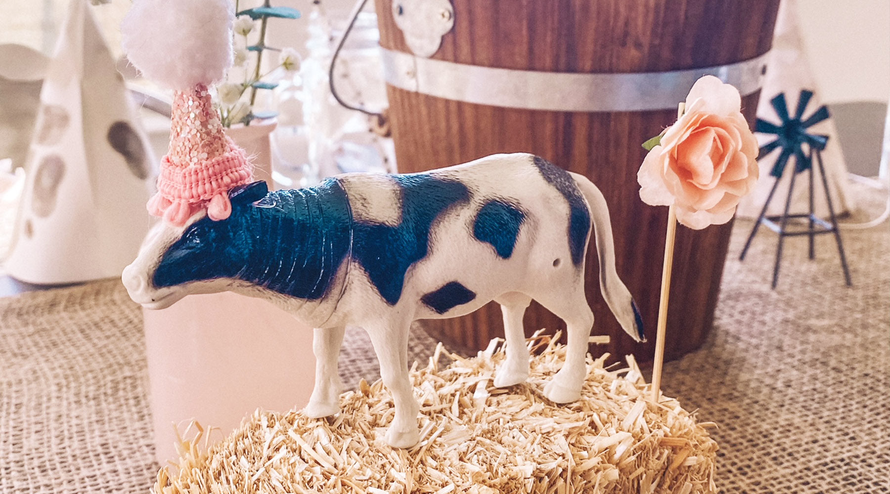 Theme Farm Animals Pink - Design My Party Studio