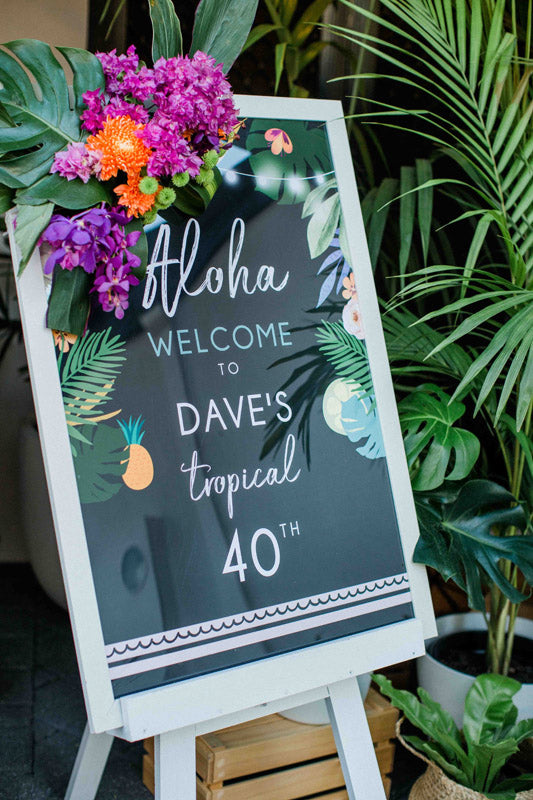 Theme Aloha Tropical 40 - Design My Party Studio
