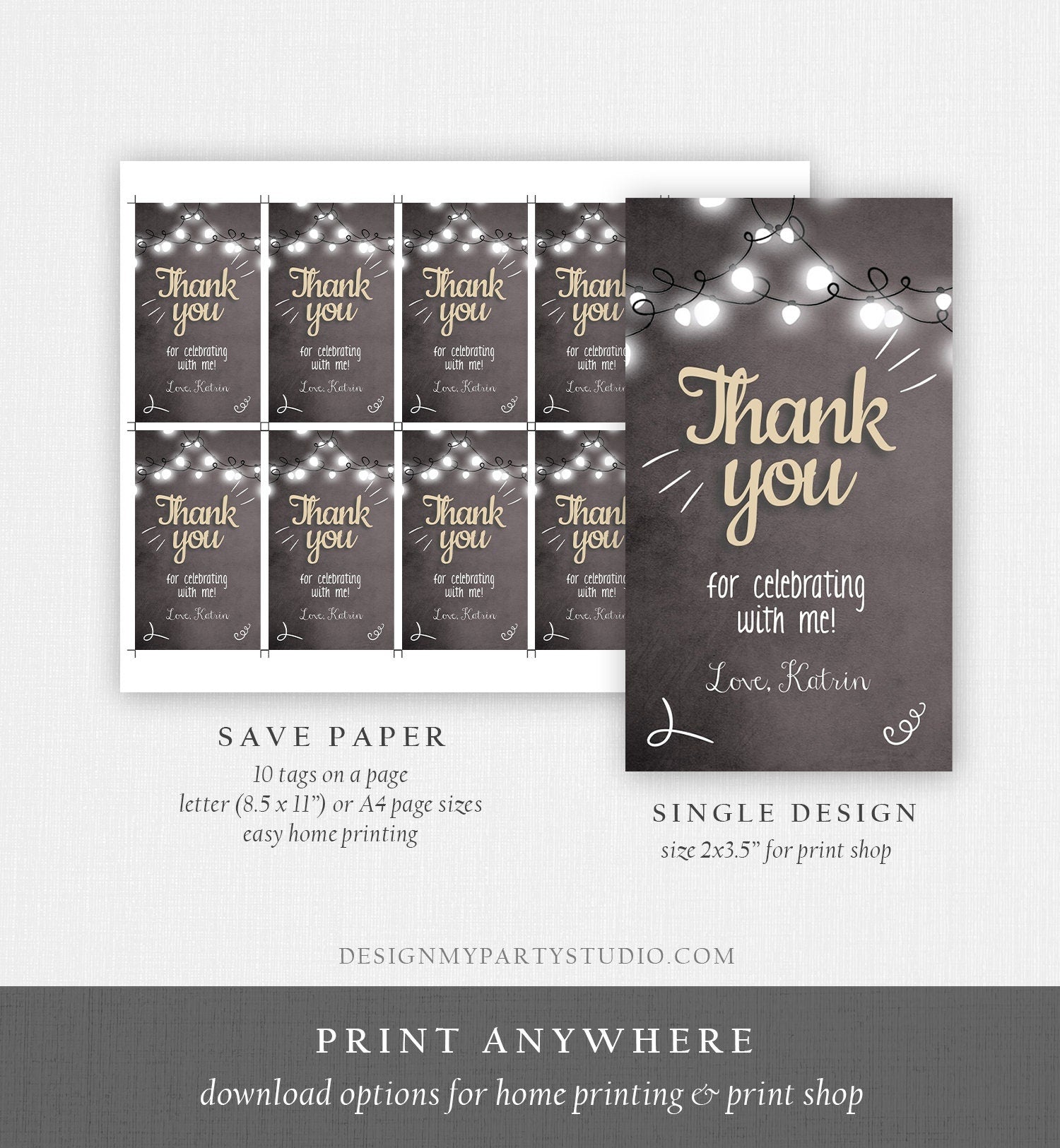 Adult Birthday Thank You Notes