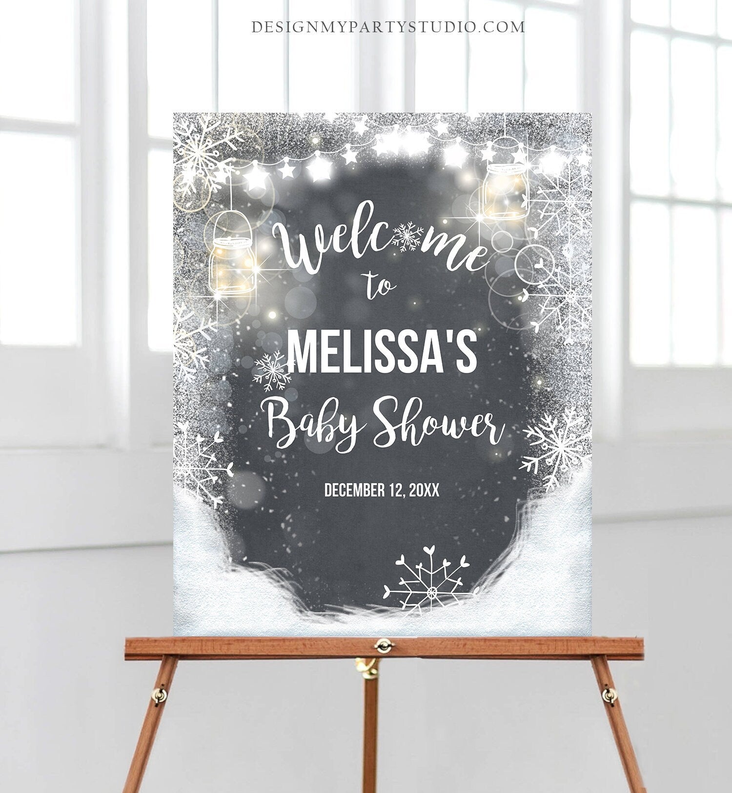 Editable Winter Welcome Sign Baby its Cold Outside Welcome Sign Winter ...