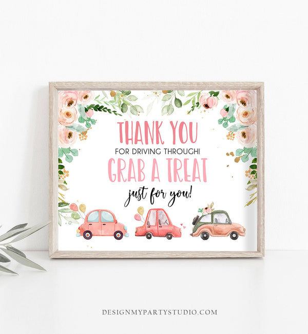 Drive By Birthday Sign Drive By Baby Shower Parade Sign Thank You for ...