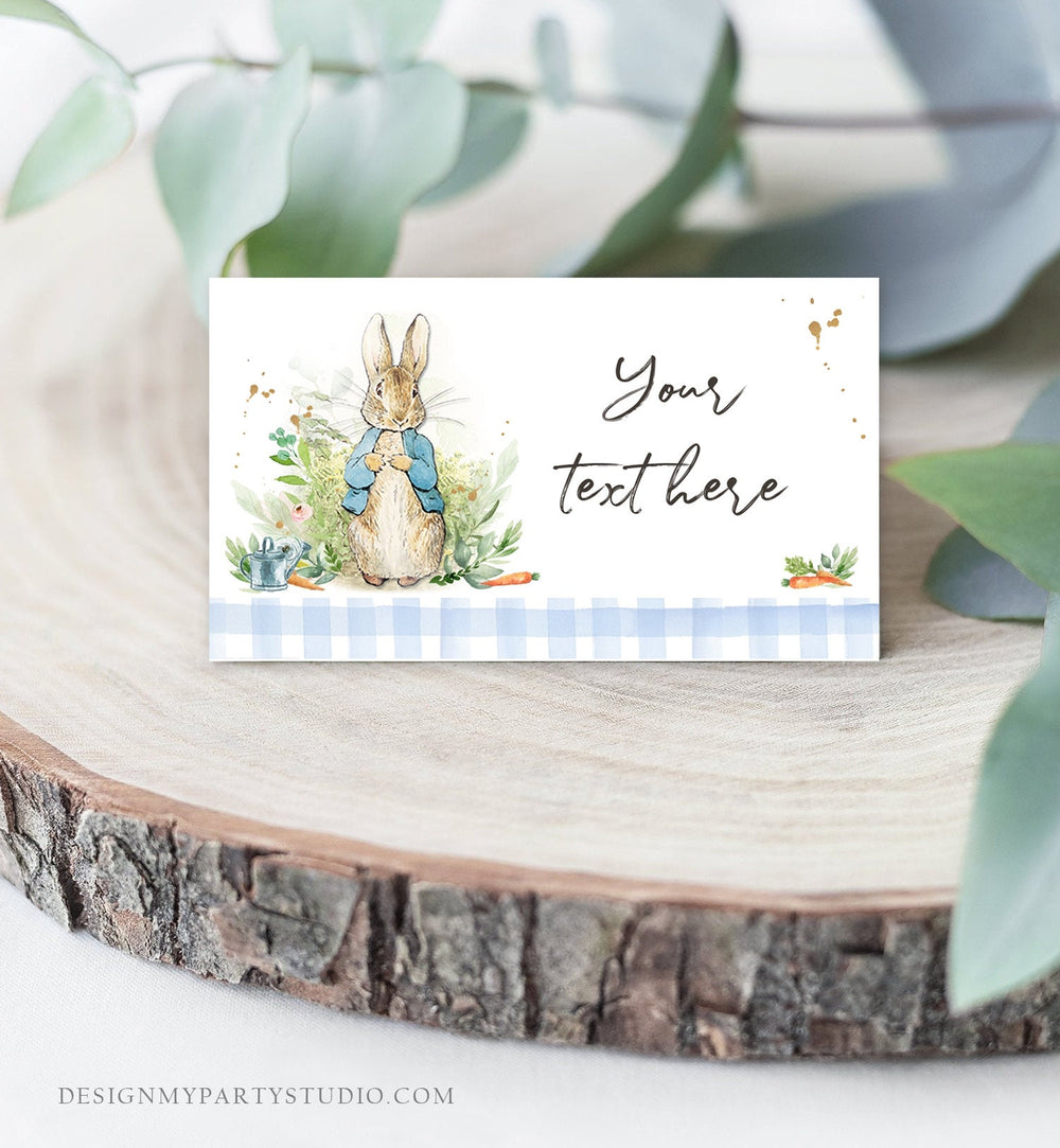 Editable Peter Rabbit Food Labels Rabbit Place Card Tent Card Escort C ...