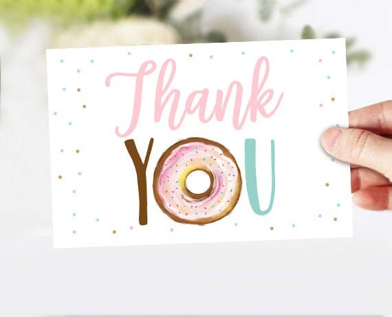 Donut Thank You Cards