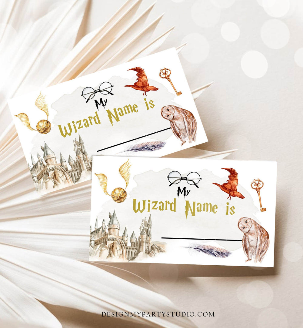 What Is your Wizard Name Game Wizard Birthday Game Party Activity Magi ...