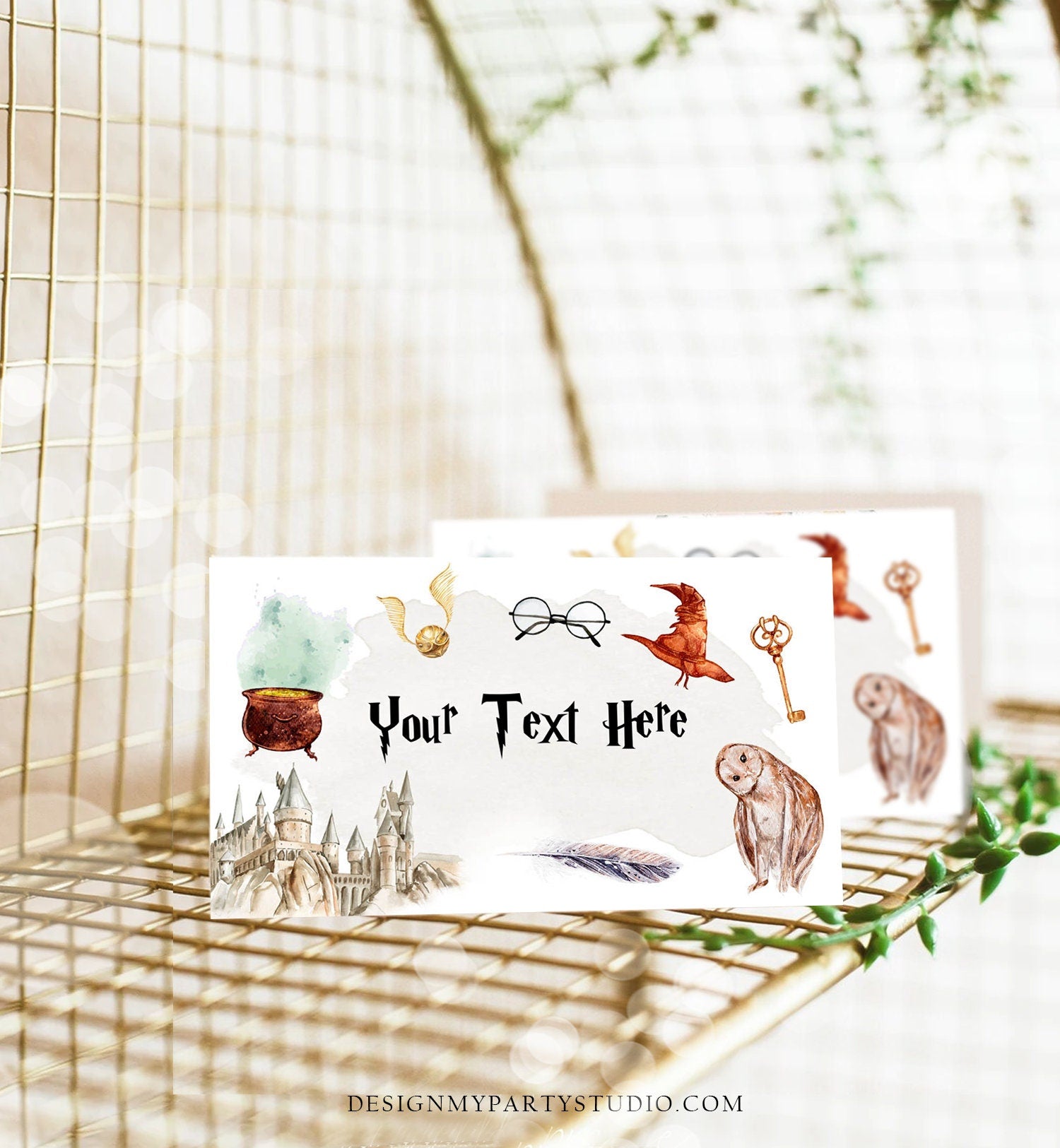 Editable Wizard Food Labels Wizard Birthday Magical Bundle Baby Shower ...