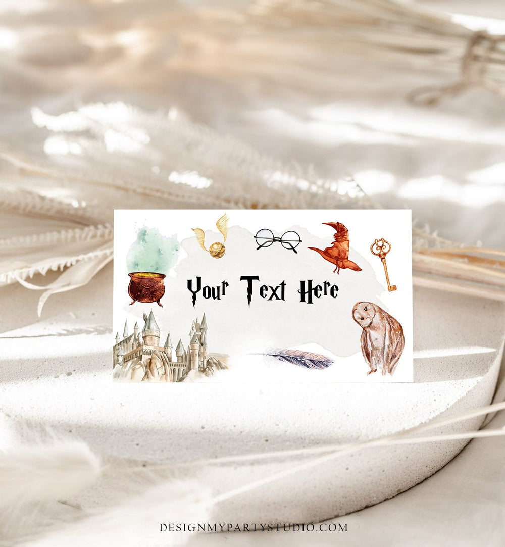 Editable Wizard Food Labels Wizard Birthday Magical Bundle Baby Shower ...