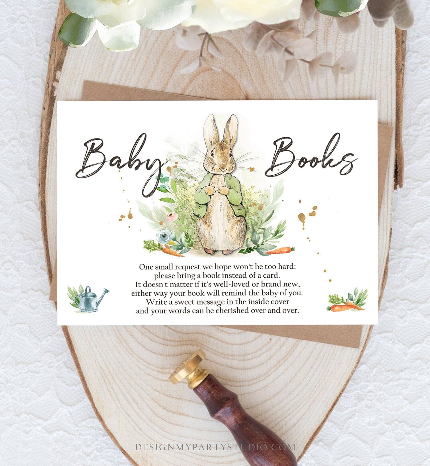 Baby Shower Bring A Book Template Wildflower Baby Shower Invitation