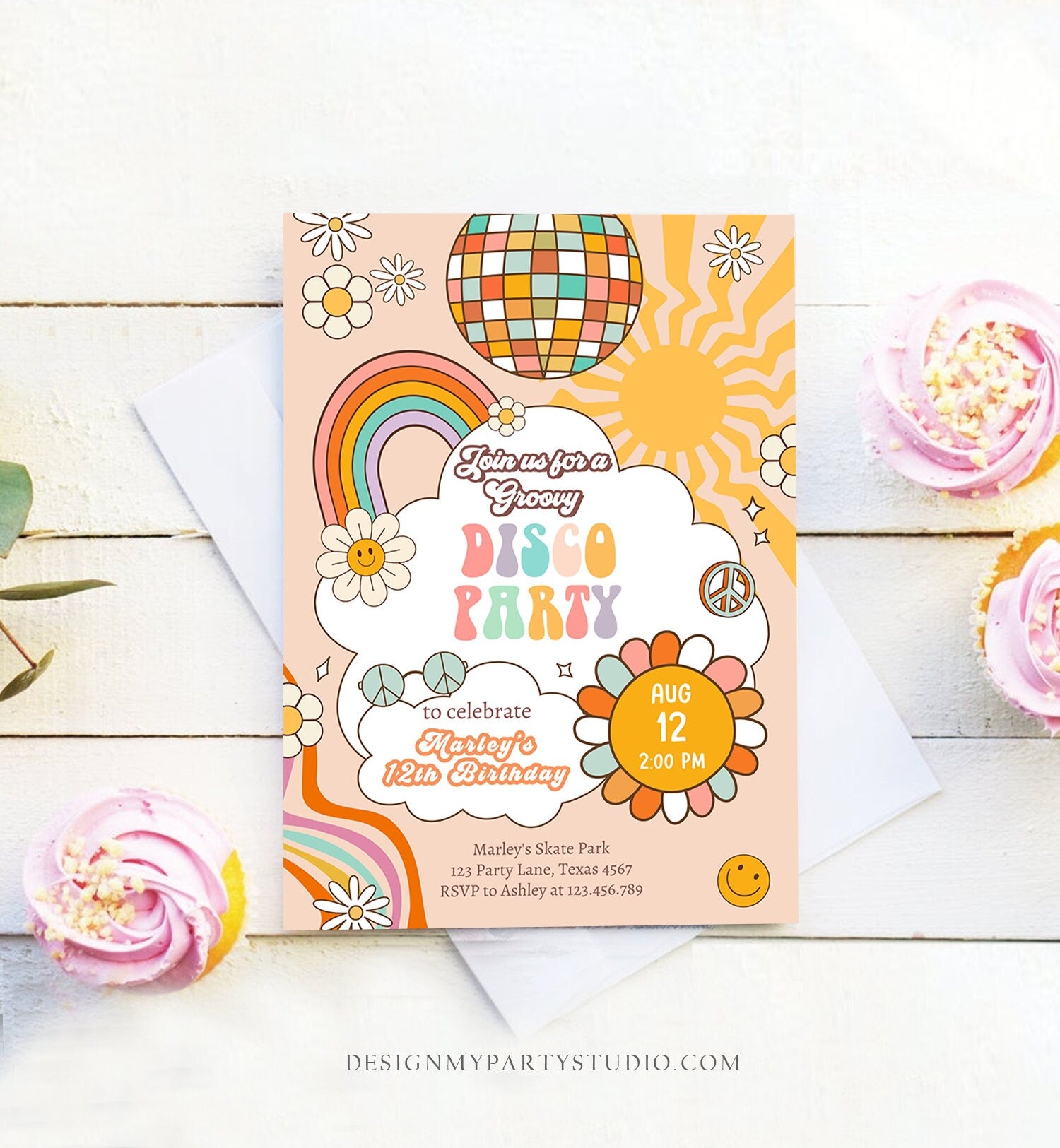 Disco Party Invitations