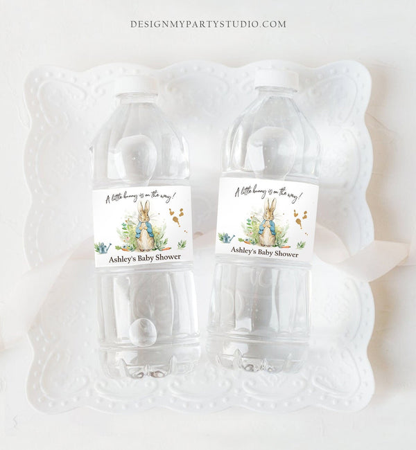 Editable Peter Rabbit Water Bottle Labels Peter Rabbit Party Decor Bun ...